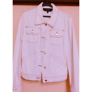 GUCCI(Gジャン/デニムジャケット ・ ホワイト/白色系)のフリマ GUCCI(Gジャン/デニムジャケット ・ ホワイト/白色系)のフリマ