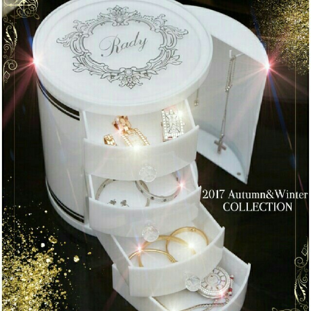 rady クリスマスノベルティー ジュエリーBOX 白 新品 rady クリスマスノベルティー ジュエリーBOX 白 新品