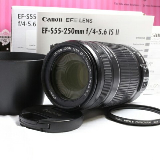 ☆Canon ほどける EF-S 55 -250mm F4.5-5.6 IS II 望遠 ☆Canon ほどける EF-S 55 -250mm F4.5-5.6 IS II 望遠
