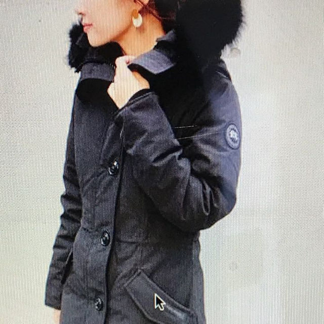 MONCLER - ♪IENA カナダグース 別注ダウンコート 黒ワッペン MONCLER - ♪IENA カナダグース 別注ダウンコート 黒ワッペン