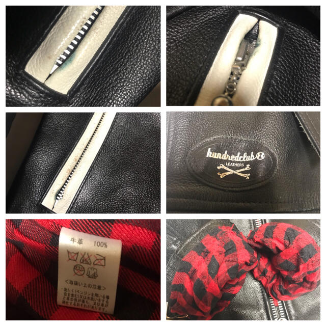 HELLCATPUNKS - Hundredclub牛革100% シングルライダース HELLCATPUNKS - Hundredclub牛革100% シングルライダース