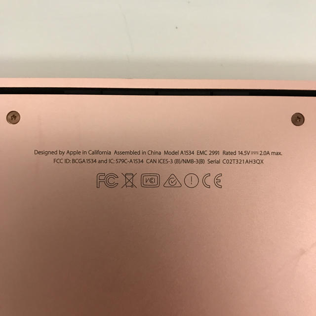 Apple - MacBook 2016 ピンクゴールドの通販 by ひろ's shop Apple - MacBook 2016 ピンクゴールドの通販 by ひろ's shop