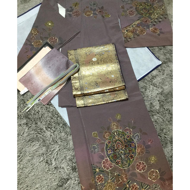 チー様専用 汕頭刺繍訪問着 チー様専用 汕頭刺繍訪問着