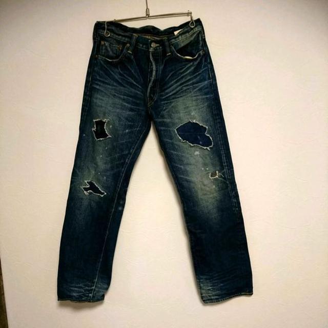 Sugar Cane - sugar cane 901 クラッシュ デニムパンツ 30 Sugar Cane - sugar cane 901 クラッシュ デニムパンツ 30
