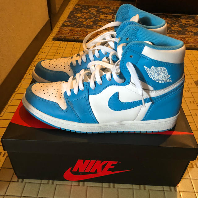 NIKE - エアジョーダン1 ノースカロライナの通販 by ichishop NIKE - エアジョーダン1 ノースカロライナの通販 by ichishop