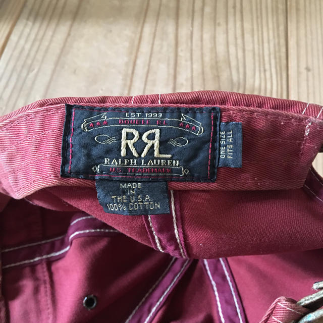 RRL - アメリカ製 ダブルアールエル RRLキャップ made in USA の RRL - アメリカ製 ダブルアールエル RRLキャップ made in USA の