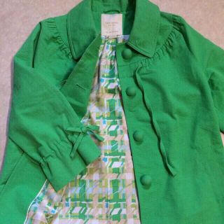 kate spade NEW YORK - お値下 ケイトスペード グリーンコート kate spade NEW YORK - お値下 ケイトスペード グリーンコート