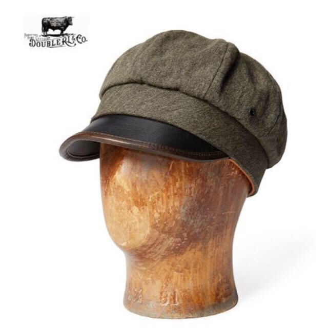 RRL - 専用 RRL*レザートリム モーターサイクル キャップ*L RRL - 専用 RRL*レザートリム モーターサイクル キャップ*L