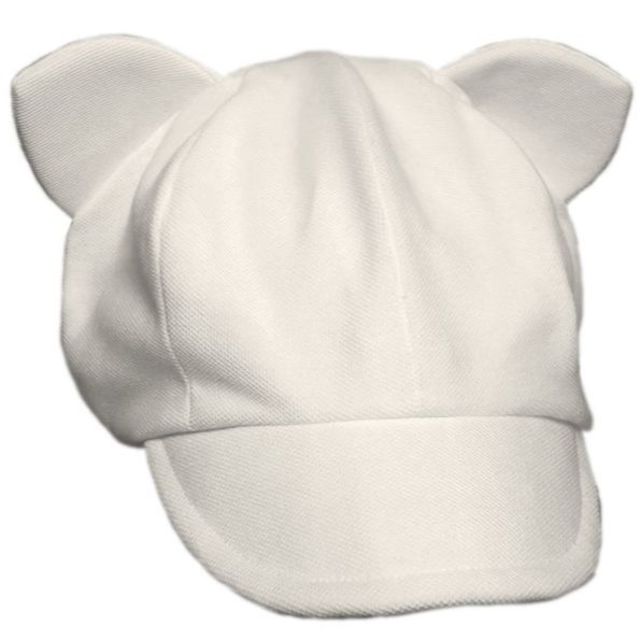 現品限り】ハンドメイド◇ネコ耳キャスケット◇鹿の子織コットン 現品限り】ハンドメイド◇ネコ耳キャスケット◇鹿の子織コットン