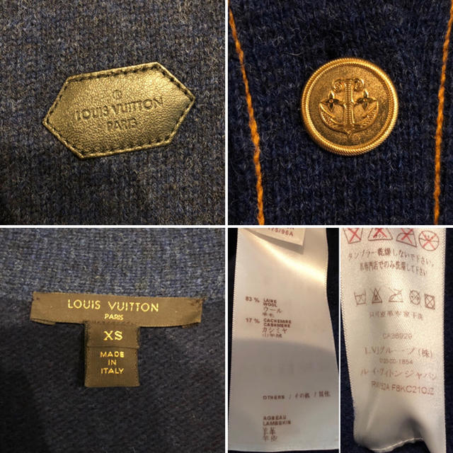 美品 ルイヴィトン 金ボタン ウールカシミヤ混 肉厚ロング 美品 ルイヴィトン 金ボタン ウールカシミヤ混 肉厚ロング