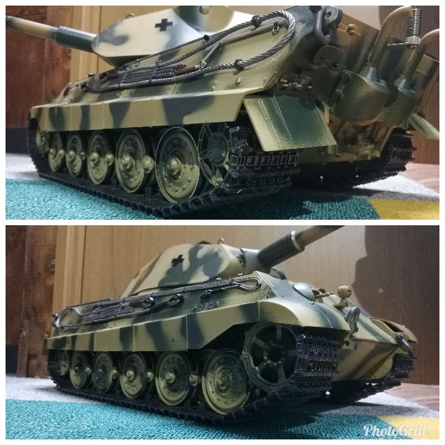 タミヤ キングタイガー ポルシェ砲塔1/16 タミヤ キングタイガー ポルシェ砲塔1/16