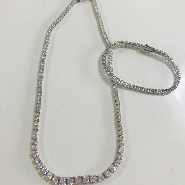 DORIS BLASER ネックレス ブレスレット シルバー 2点セットの DORIS BLASER ネックレス ブレスレット シルバー 2点セットの