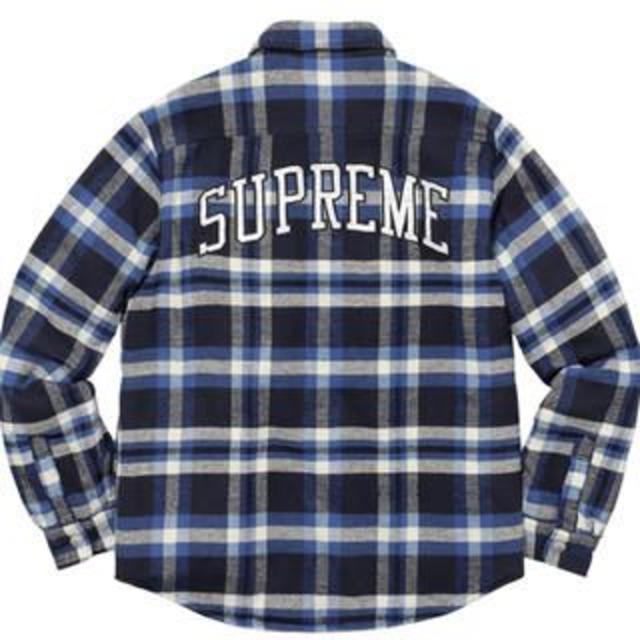 supreme Quilted Arc Logo Flannel Shirt トップス supreme Quilted Arc Logo Flannel Shirt トップス