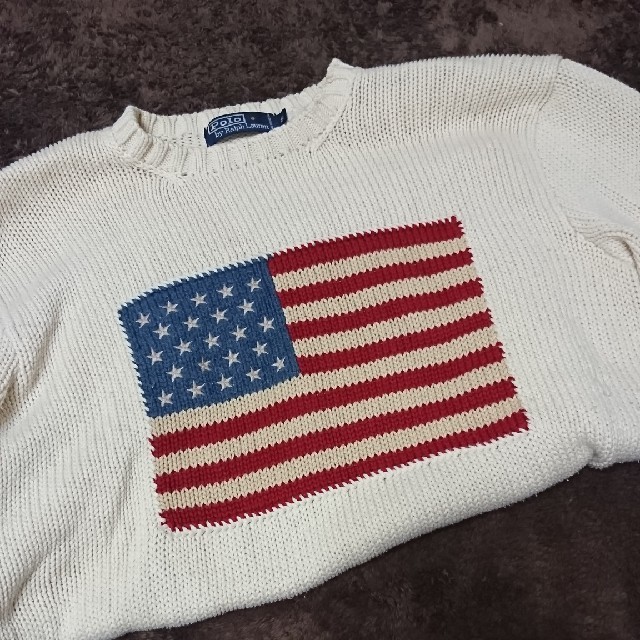 POLO RALPH LAUREN - ラルフローレン アメリカ 国旗 ニット POLO RALPH LAUREN - ラルフローレン アメリカ 国旗 ニット