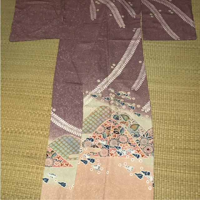 キラキラ金通し!正絹 十日町友禅 辻ヶ花訪問着 キラキラ金通し!正絹 十日町友禅 辻ヶ花訪問着
