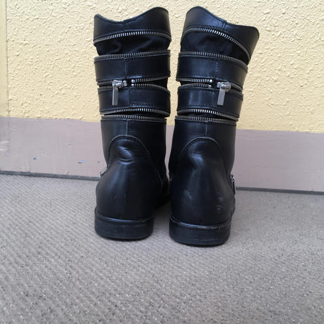 RAF SIMONS - 名作 RAF SIMONS スパイラルジップ ブーツ 42の RAF SIMONS - 名作 RAF SIMONS スパイラルジップ ブーツ 42の