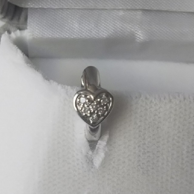 ハートダイヤ♥️片耳ピアス pt900 ハートダイヤ♥️片耳ピアス pt900
