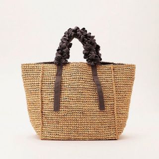 LUDLOW(かごバッグ/ストローバッグ ・ グレー/灰色系)のフリマ LUDLOW(かごバッグ/ストローバッグ ・ グレー/灰色系)のフリマ