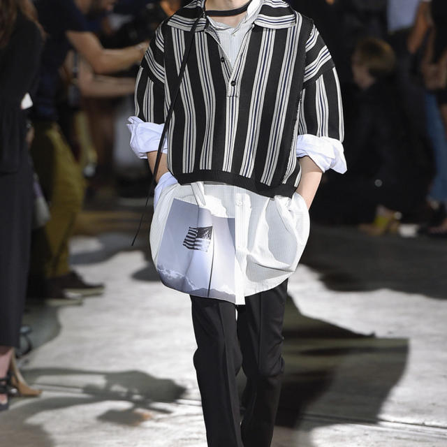 RAF SIMONS - rafsimons 17ss オーバーサイズ クロップドポロの RAF SIMONS - rafsimons 17ss オーバーサイズ クロップドポロの