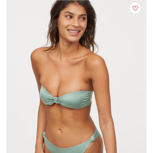 H&M - 新品未使用 バンドゥ水着 ビキニ モスグリーンの通販 by H&M - 新品未使用 バンドゥ水着 ビキニ モスグリーンの通販 by