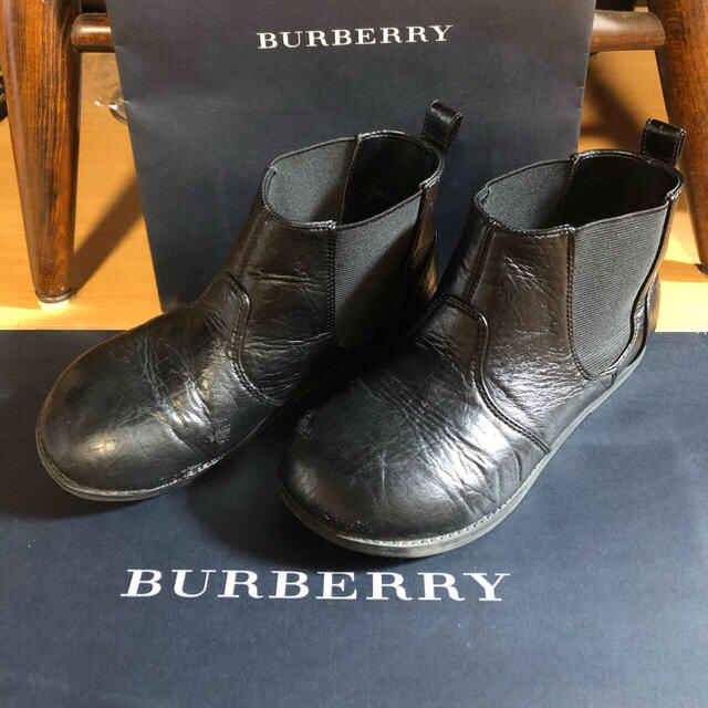 BURBERRY】バーバリー 子供ブーツ 21㎝ 辛けれ BURBERRY】バーバリー 子供ブーツ 21㎝ 辛けれ