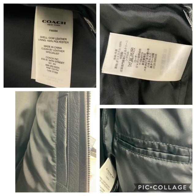 COACH - COACH ♦︎ コーチ ライダース レザー ジャケット美品 COACH - COACH ♦︎ コーチ ライダース レザー ジャケット美品
