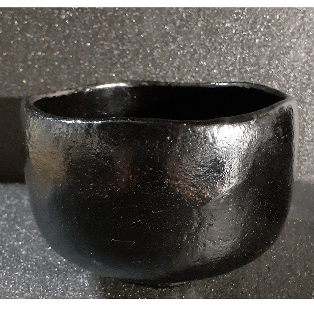 楽焼 大野九行造 黒楽 抹茶 茶碗 茶道具 茶器の通販 by ぽん 楽焼 大野九行造 黒楽 抹茶 茶碗 茶道具 茶器の通販 by ぽん