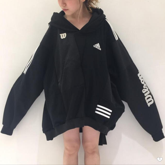 和洋折衷 アディダス Adidas くから リメイク ジャージ パーカー 和洋折衷 アディダス Adidas くから リメイク ジャージ パーカー