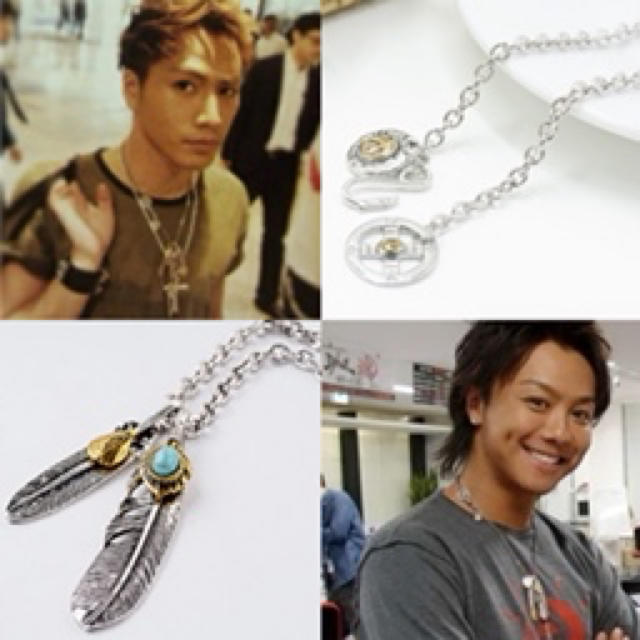 EXILE 三代目 着用タイプ ダブルフェザーネックレスの通販 by EXILE 三代目 着用タイプ ダブルフェザーネックレスの通販 by