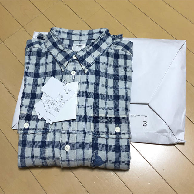 visvim 3 IVORY LUMBER SHIRT L/S CRASH visvim 3 IVORY LUMBER SHIRT L/S CRASH