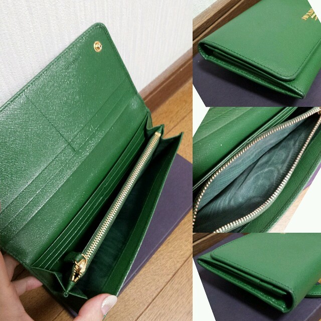PRADA - セール♡美品PRADA長財布グリーンの通販 by PRADA - セール♡美品PRADA長財布グリーンの通販 by