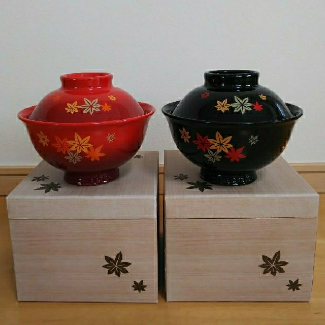 未使用☆LE CREUSET ドンブリ モミジ 紅葉 丼 2個セット 未使用☆LE CREUSET ドンブリ モミジ 紅葉 丼 2個セット