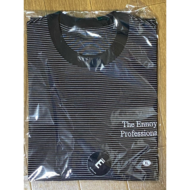 XL】Ennoy ボーダー Tシャツ ブラック XL】Ennoy ボーダー Tシャツ ブラック