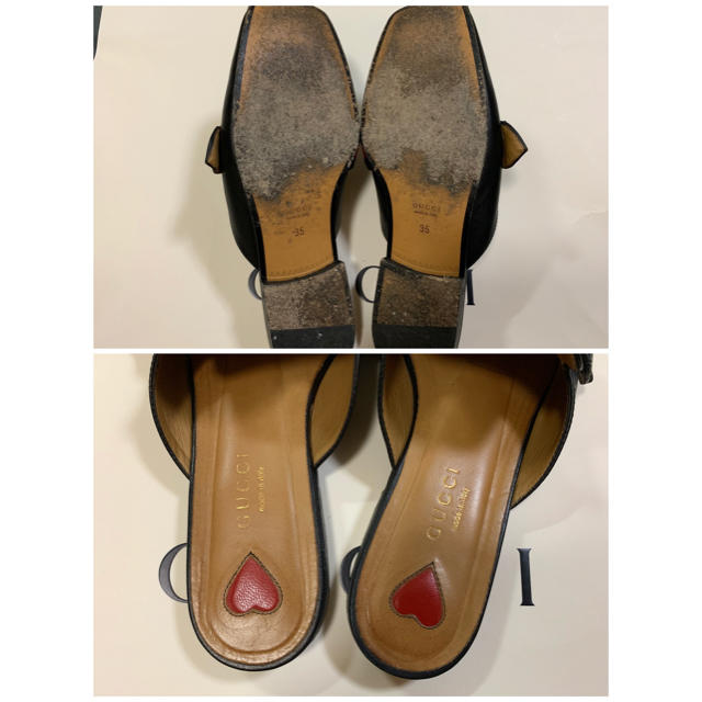 GUCCI レザースリッパ GUCCI レザースリッパ