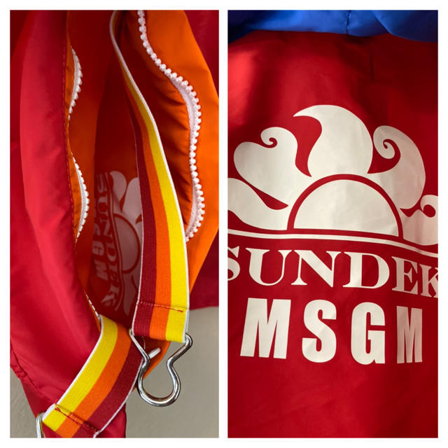 新品 MSGM × SUNDEK マルチカラー マウンテンパーカー パッカブル 新品 MSGM × SUNDEK マルチカラー マウンテンパーカー パッカブル
