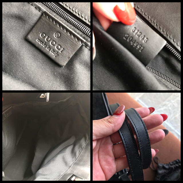 ♡GUCCI本物グッチトートバック黒、保存袋付き♡ ♡GUCCI本物グッチトートバック黒、保存袋付き♡
