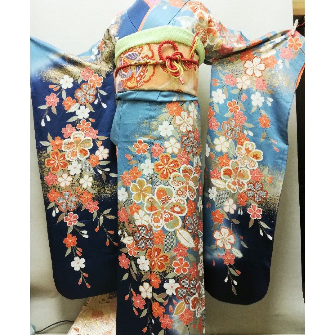 古典振袖 正絹 USEDクリーニング済み 111-2117-06 振袖 古典振袖 正絹 USEDクリーニング済み 111-2117-06 振袖
