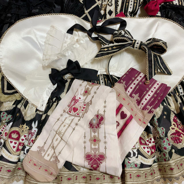 Wonder Queen ワンピースセット 黒 Angelic Pretty Wonder Queen ワンピースセット 黒 Angelic Pretty