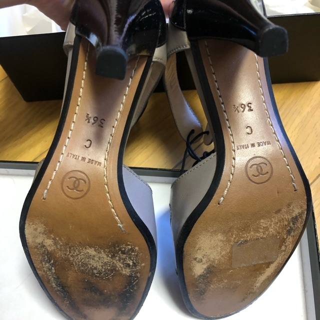 シャネル スリングバッククラシックシューズ 編み上げ パンプス シャネル スリングバッククラシックシューズ 編み上げ パンプス