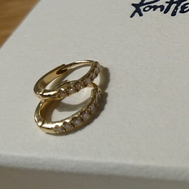 BETTINA JAVAHERI diamond Hoop ピアス BETTINA JAVAHERI diamond Hoop ピアス