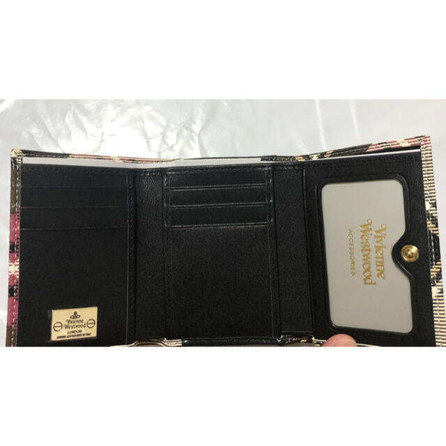 最終値下げ】Vivienne Westwood チェック柄 折りたたみ財布 最終値下げ】Vivienne Westwood チェック柄 折りたたみ財布