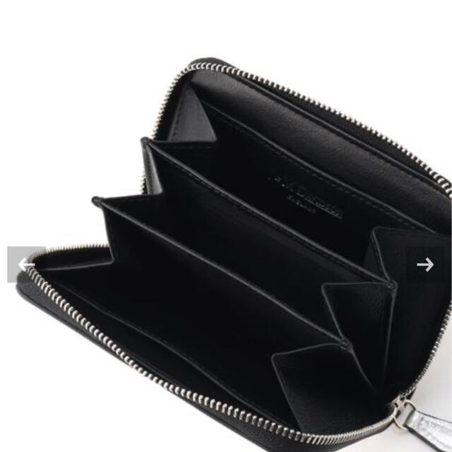 J&M DAVIDSON SMALL ZIP PURSE W/STUDSシルバー J&M DAVIDSON SMALL ZIP PURSE W/STUDSシルバー