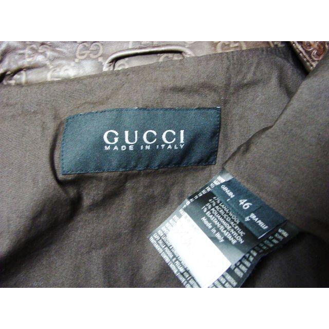 GUCCI - グッチ総GGロゴ柄シマシープラム羊皮革レザーA-2型 GUCCI - グッチ総GGロゴ柄シマシープラム羊皮革レザーA-2型