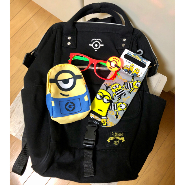 USJ - ミニオン ♪ セット リュック ミニリュック 靴下 メガネの USJ - ミニオン ♪ セット リュック ミニリュック 靴下 メガネの