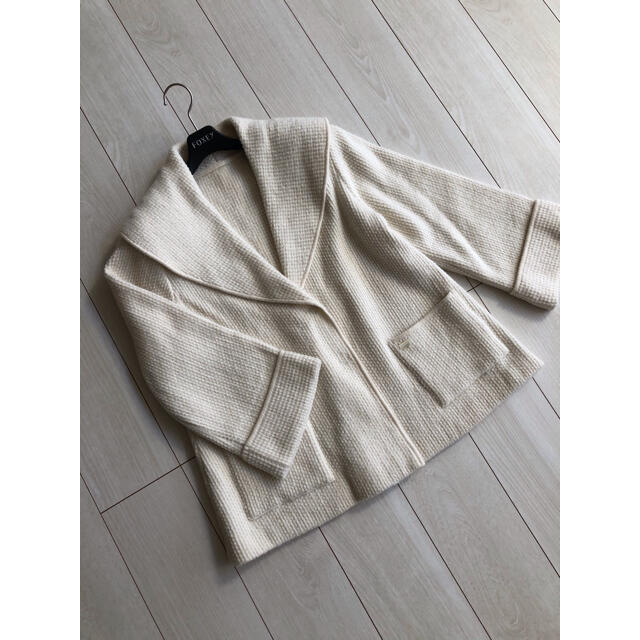 FOXEY - FOXEY ☆Knit Coat Waffle Noirl コート ☆の通販 by FOXEY - FOXEY ☆Knit Coat Waffle Noirl コート ☆の通販 by