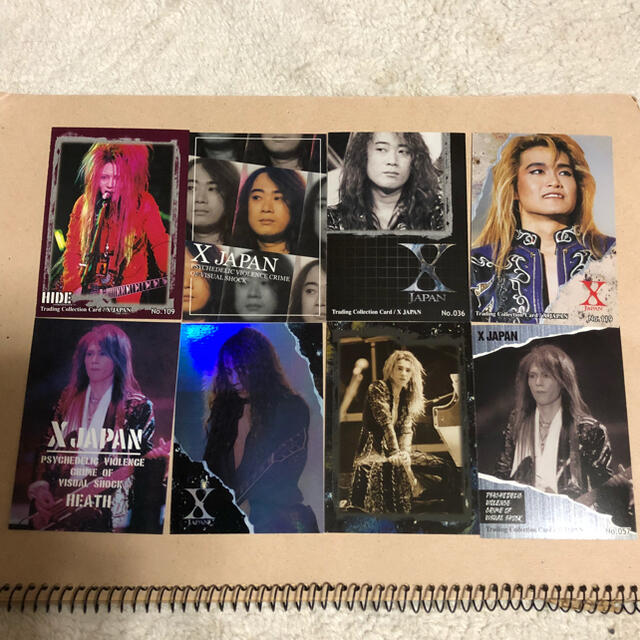 X JAPAN トレーディングカード 8枚セット 袋付き 未使用の通販 X JAPAN トレーディングカード 8枚セット 袋付き 未使用の通販