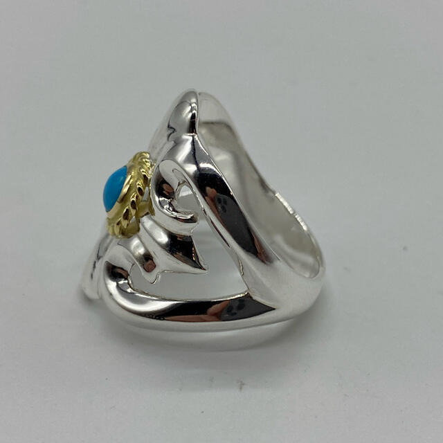 ゴローズ 新品 金縄ターコイズキャストリング19号 ゴローズ 新品 金縄ターコイズキャストリング19号