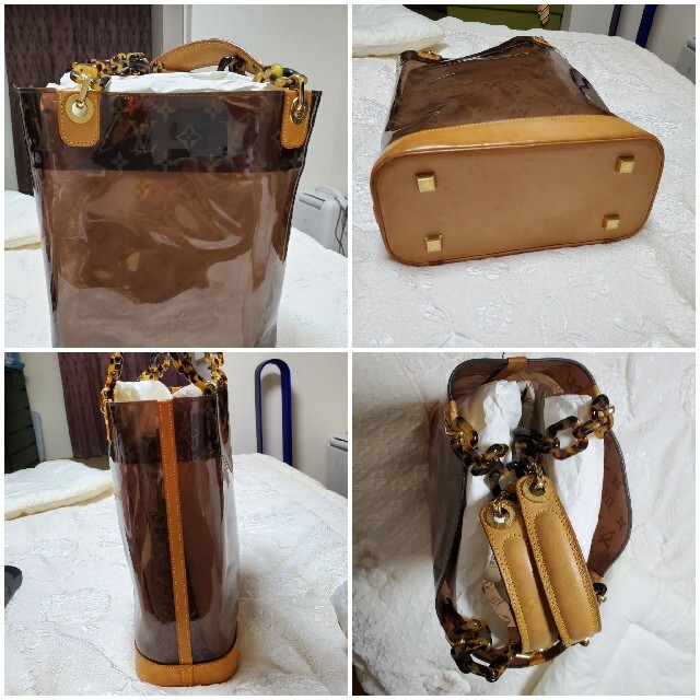 ルイ ヴィトン バッグ モノグラム ビニール カバ アンブル MM トート ルイ ヴィトン バッグ モノグラム ビニール カバ アンブル MM トート