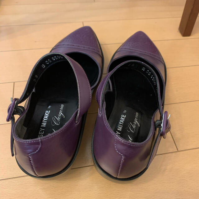 ISSEY MIYAKE - イッセイミヤケ パンプス パープル 美品(081 ISSEY MIYAKE - イッセイミヤケ パンプス パープル 美品(081