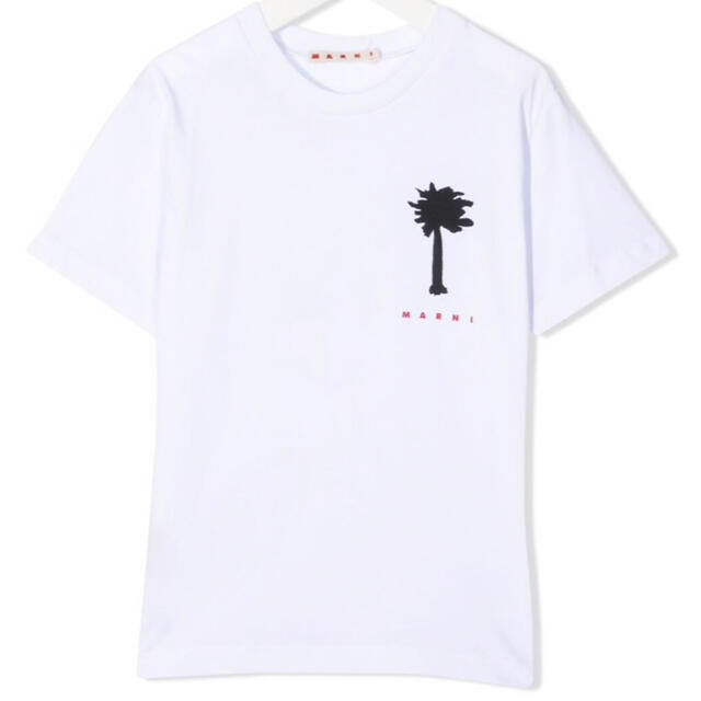 新作】マルニ ヤシの木Tシャツ ホワイト 12 新作】マルニ ヤシの木Tシャツ ホワイト 12